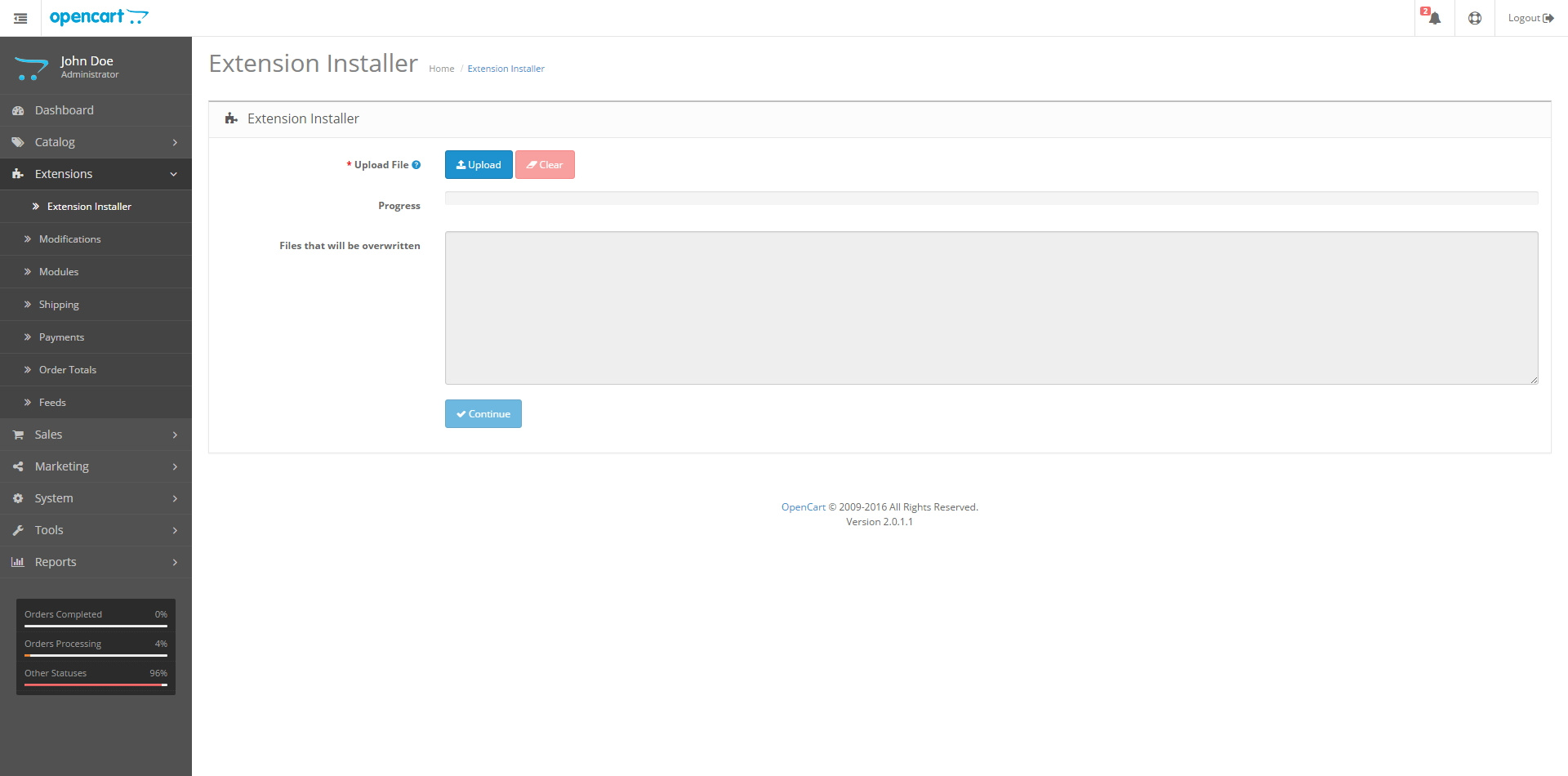 SMS Aero | Модуль OpenCart